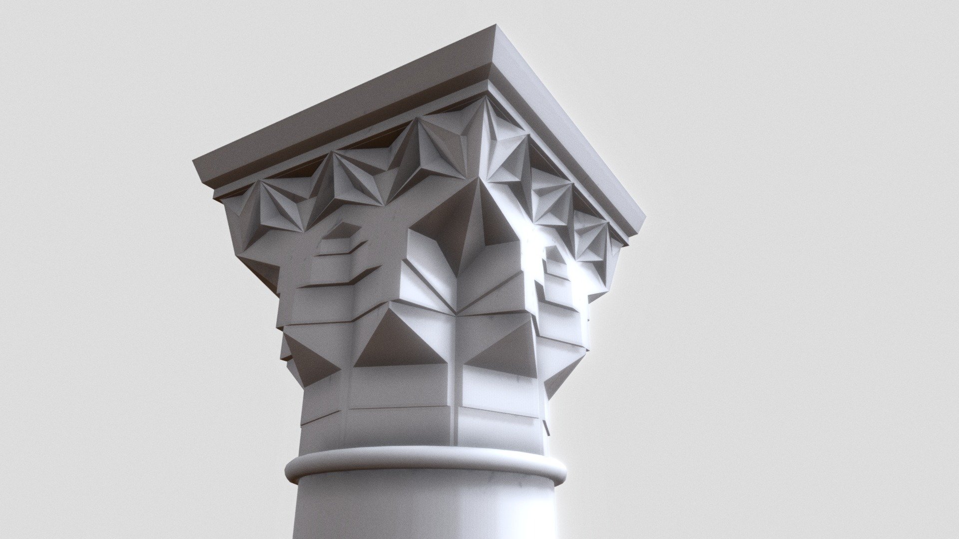 muqarnas column - 3D model by 3dmuhammedfatih [dcf9423] - Sketchfab