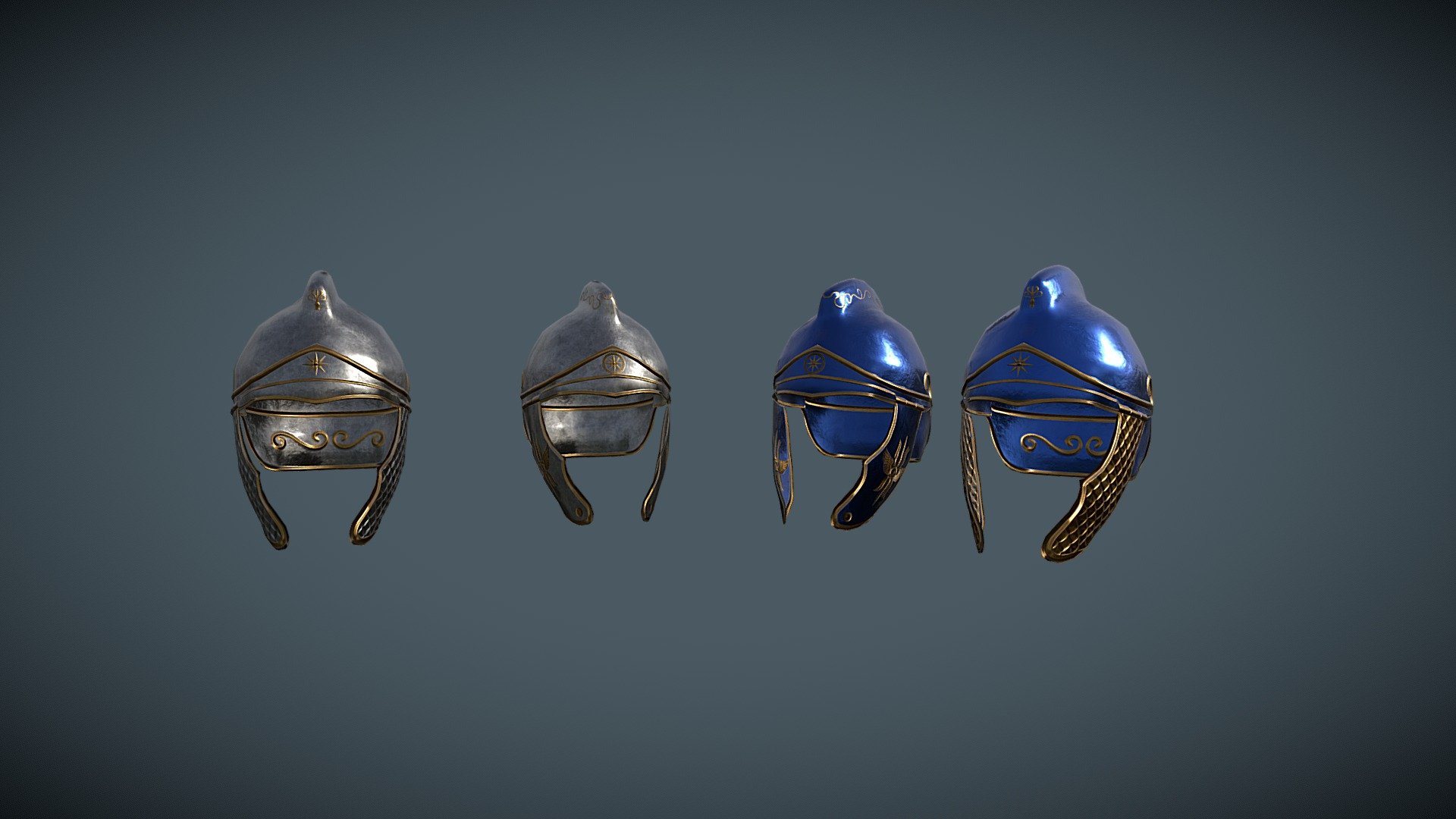 Bactrian-type Helmets - 3D model by João Paulo (@Grimbold) [dcfba16 ...