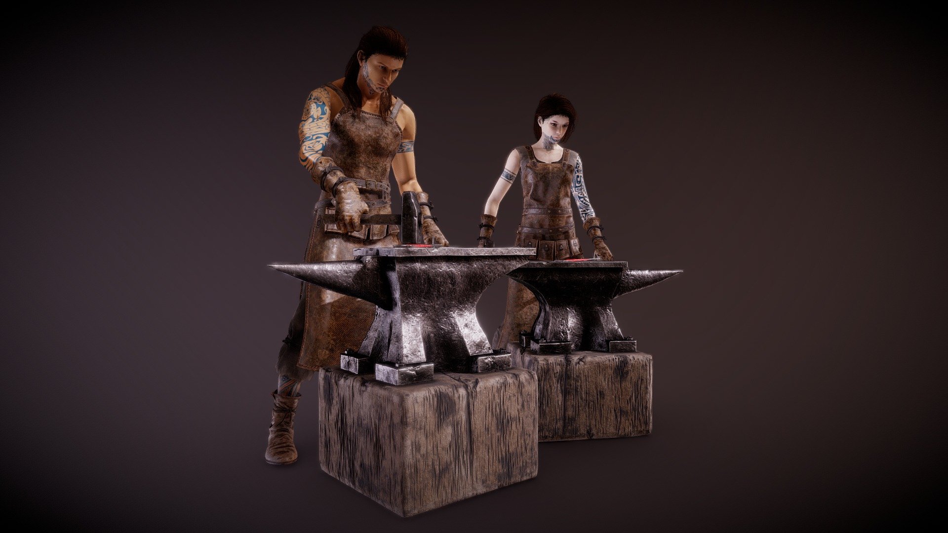 G2 Medieval NPCs preview C - Buy Royalty Free 3D model by Quang Phan ...