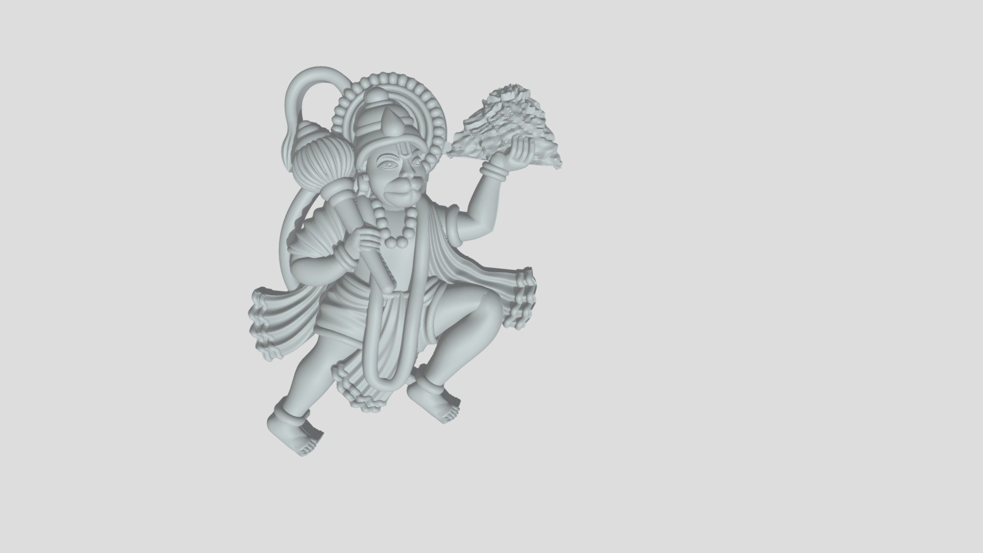 hanumanji pendant 3d file - 3D model by unidesign [dd02846] - Sketchfab
