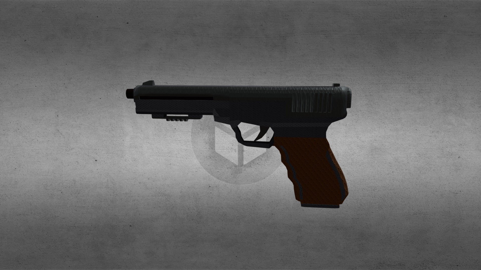 low-poly handgun - Download Free 3D model by leoxx300 [dd02928] - Sketchfab
