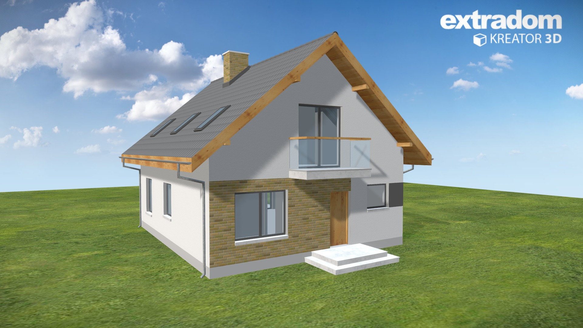 Projekt domu Joga (WRN1379) - 3D model by extradom.pl (@extradom ...