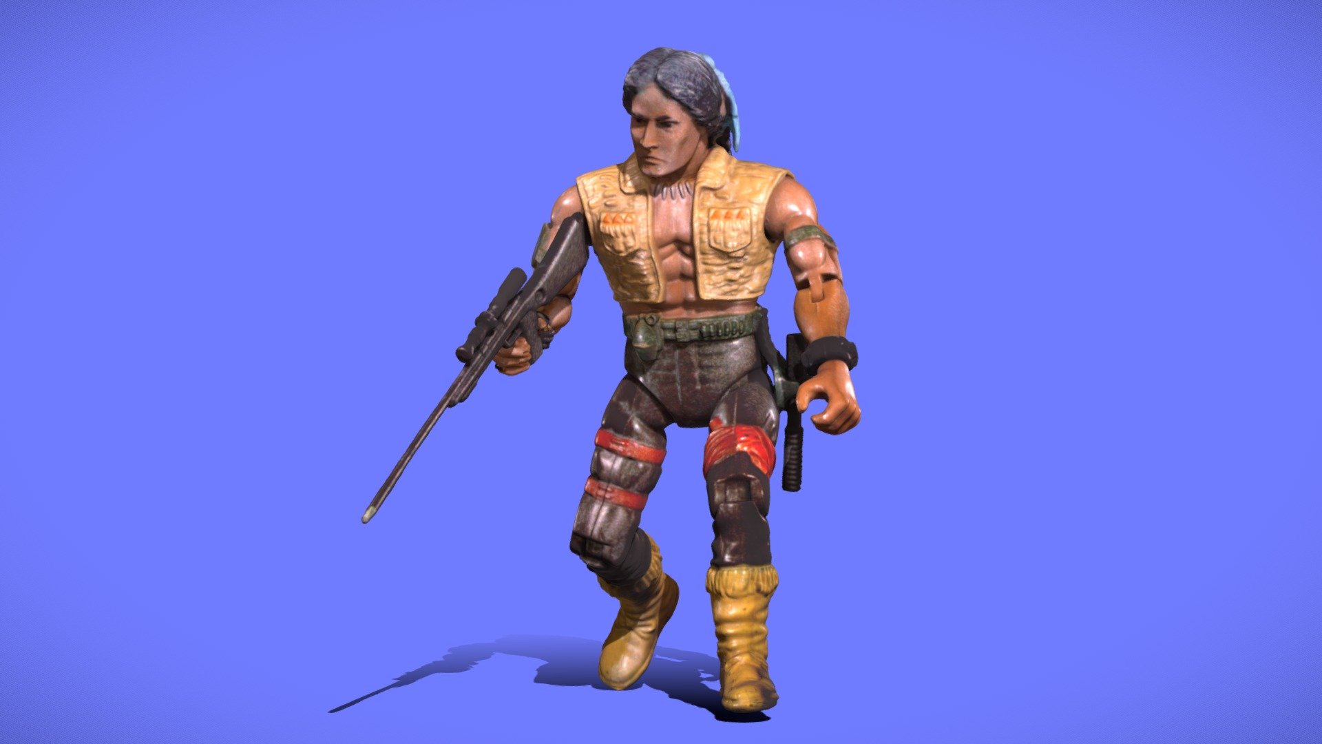RAMBO CHIEF FIGURE - 3D SCAN - Buy Royalty Free 3D model by 3dScanVault ...
