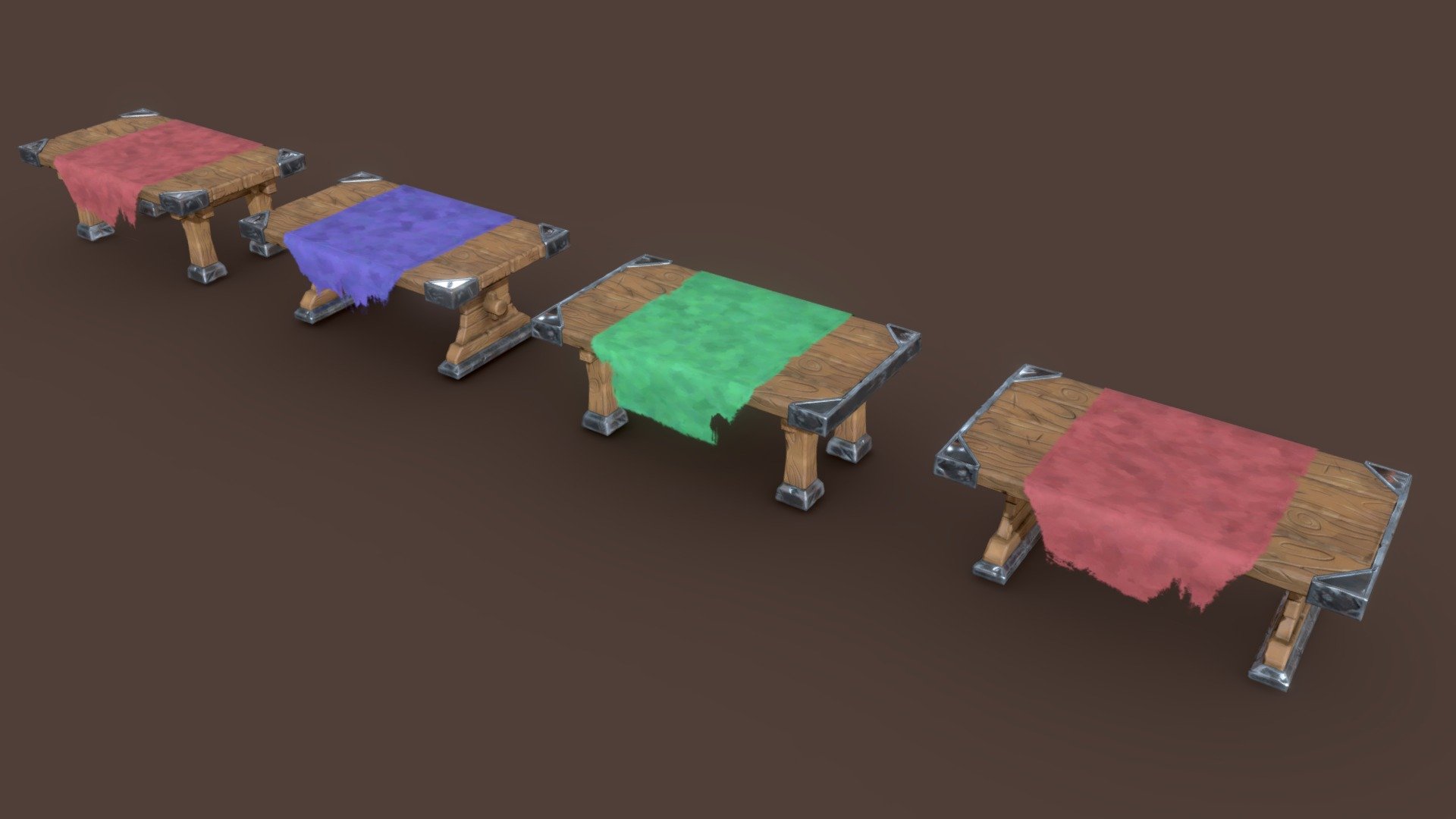 Medieval Tables - 3D model by Mikołaj Michalak (Nillusion) (@M_Michalak ...