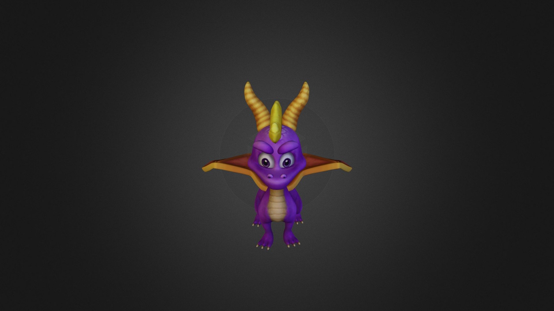 Spyro Dragon 3D Print - 3D model by 3DCloud.company (@3dcloud) [dd05548 ...