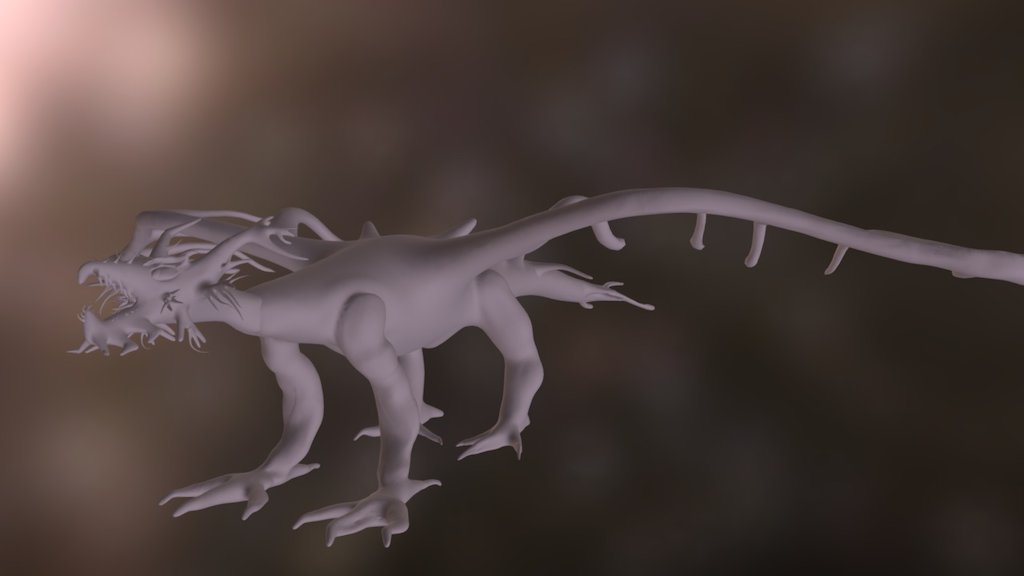 Moose Dragon Sketch(no wing skin) - 3D model by SpaceGolby [dd058d5 ...