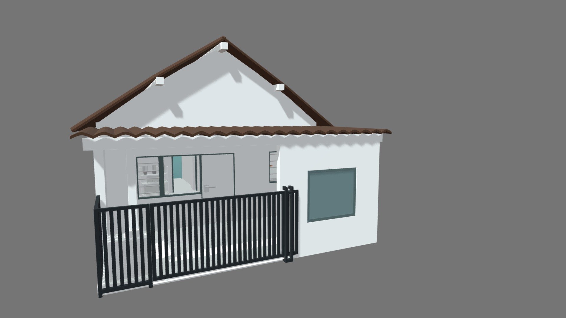 Rumah simpel di Indonesia - 3D model by Bharata (@ghast.yk) [dd06a07 ...