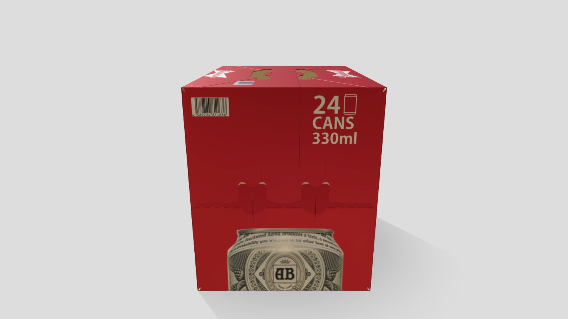 22SK0078_03 / OB(ABI) Budweiser 330ml 24pack - 3D model by Sewon ...
