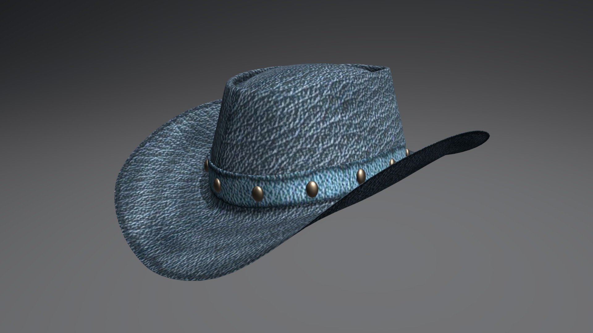 Bounty Hunter Hat (Blue) - Buy Royalty Free 3D model by ...