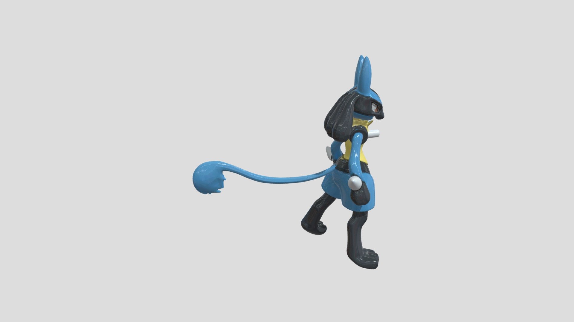 Lucario, pokémon 3d model - Download Free 3D model by DaFuq!?Boom ...