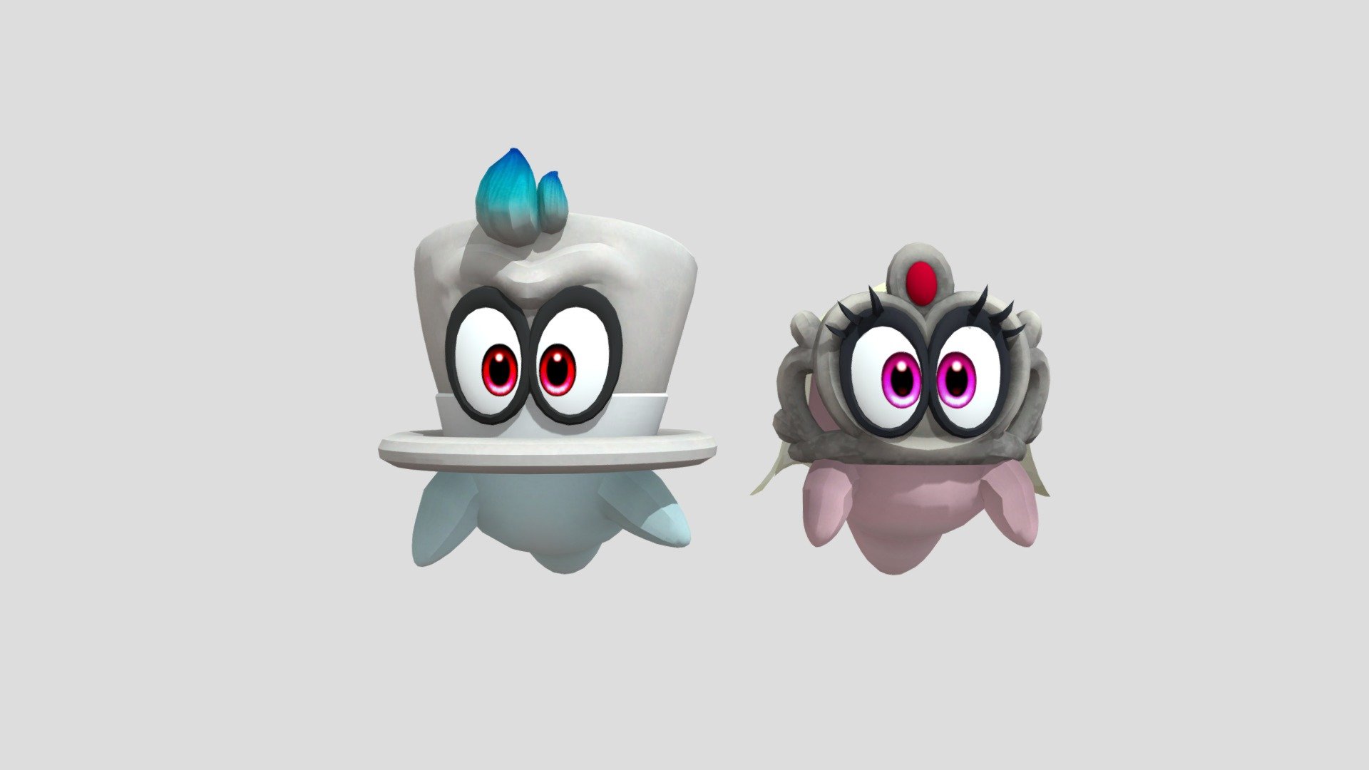 Cappy and Tiara from Super Mario Odyssey - Download Free 3D model by ...