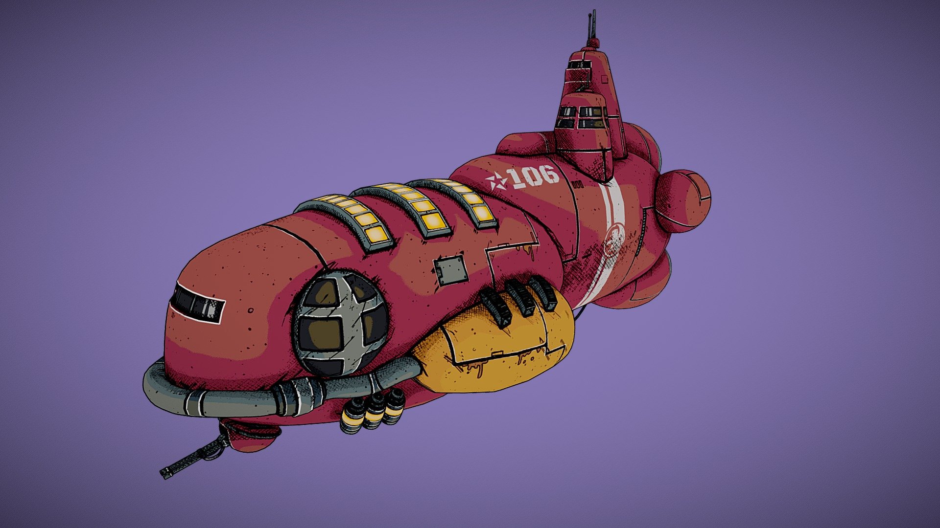 Spaceship - 3D model by Nicolas_Vandendriessche [dd0b5cf] - Sketchfab