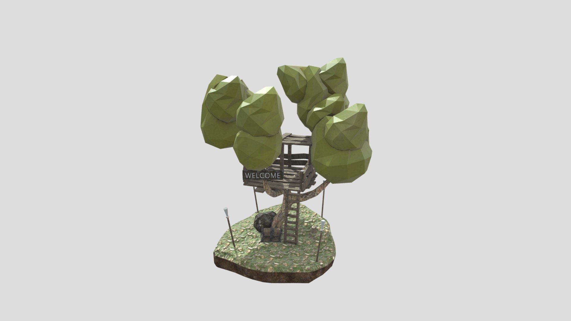 treehouse 3d - 3D model by dariuscristian01 [dd0f12a] - Sketchfab