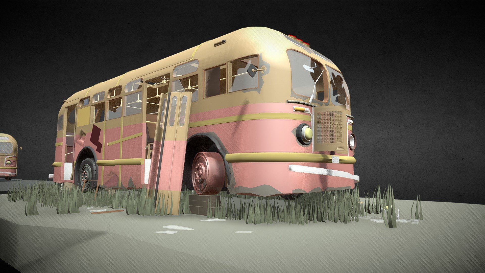 BUS ZIS 155 - 3D model by mikhail (@lionposition) [dd10fa0] - Sketchfab