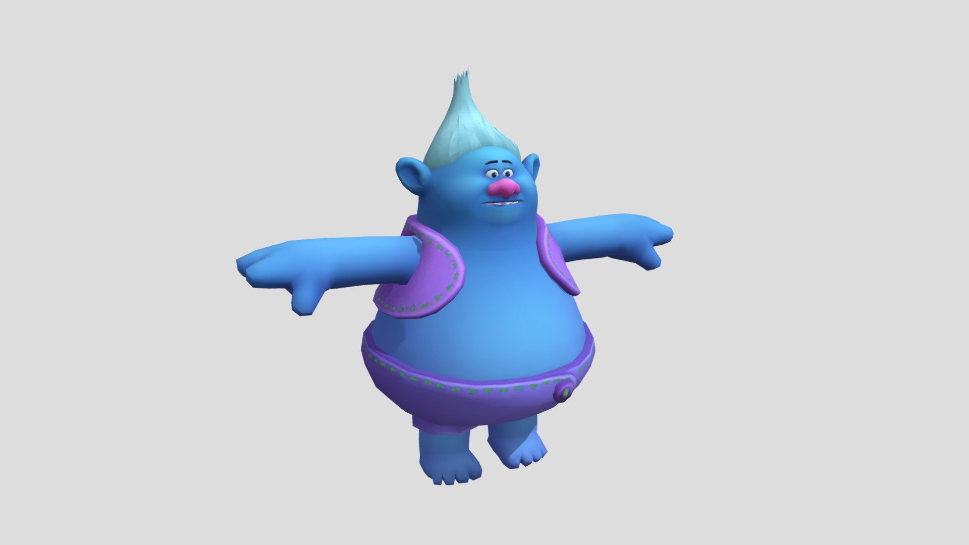 Biggie (Trolls Pop) - Download Free 3D model by Samgy [dd13f98] - Sketchfab