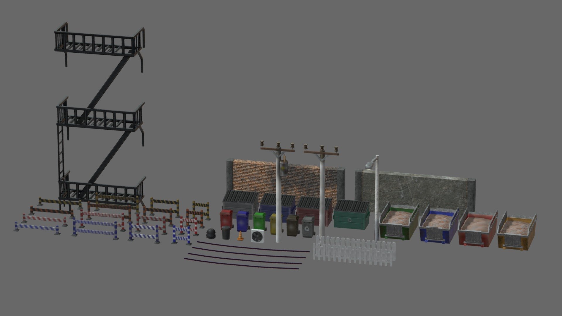 City Props V2 - Buy Royalty Free 3D model by LucasPresoto [dd17202 ...