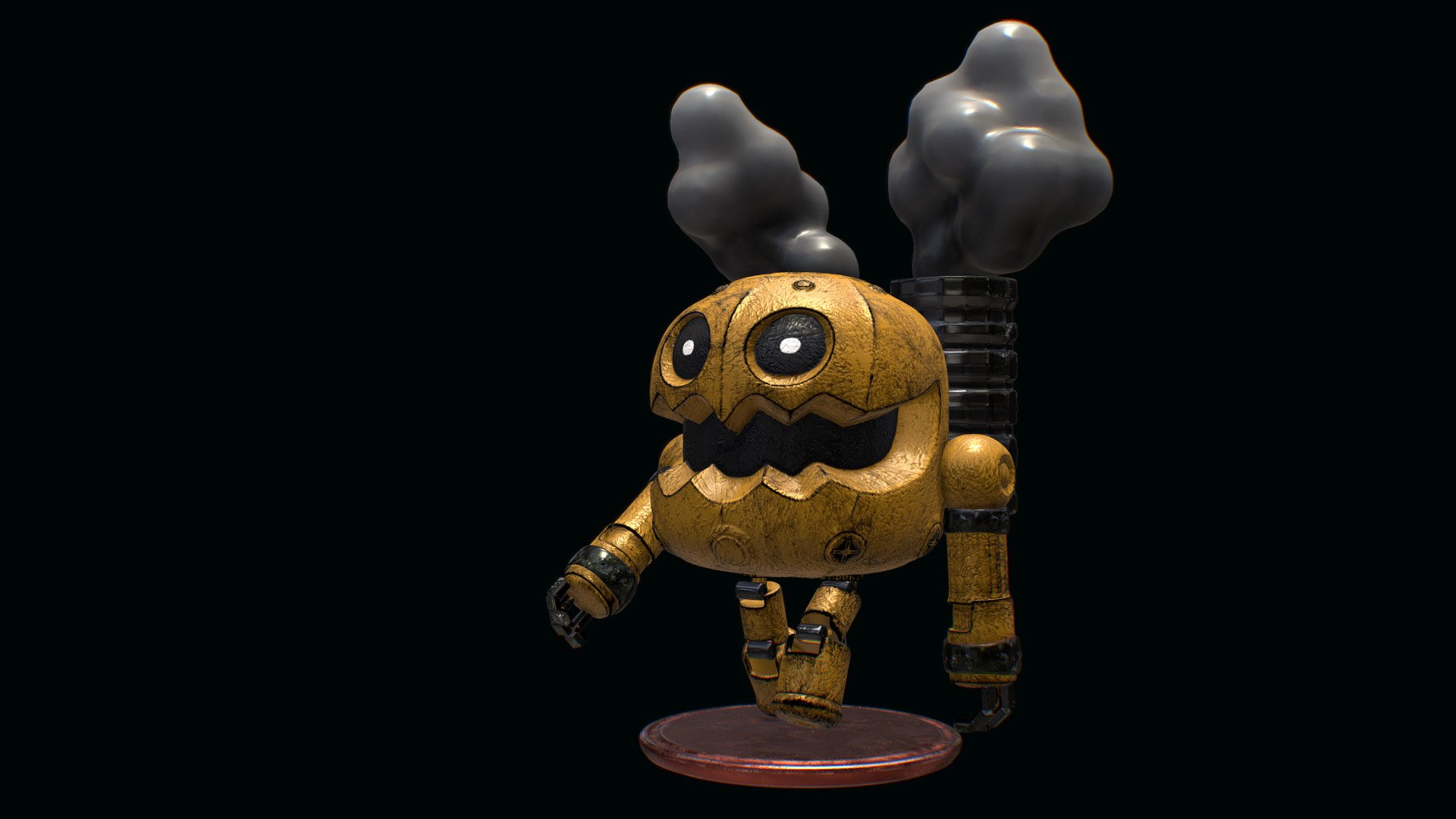 Mecha-Pumpkin - 3D model by HWolfen [dd1862d] - Sketchfab