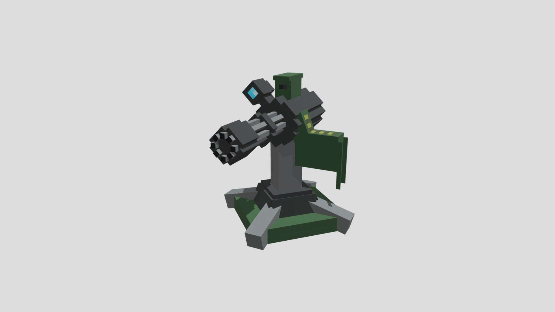 Turret - 3D model by PrefixWolf (@Pr3fix) [dd18ab5] - Sketchfab