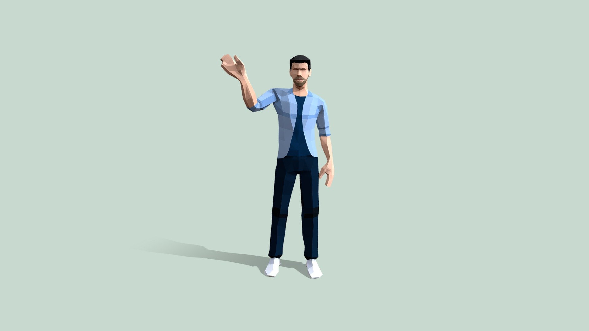 Greeting Waving (110 frames loop) - Download Free 3D model by Denys ...