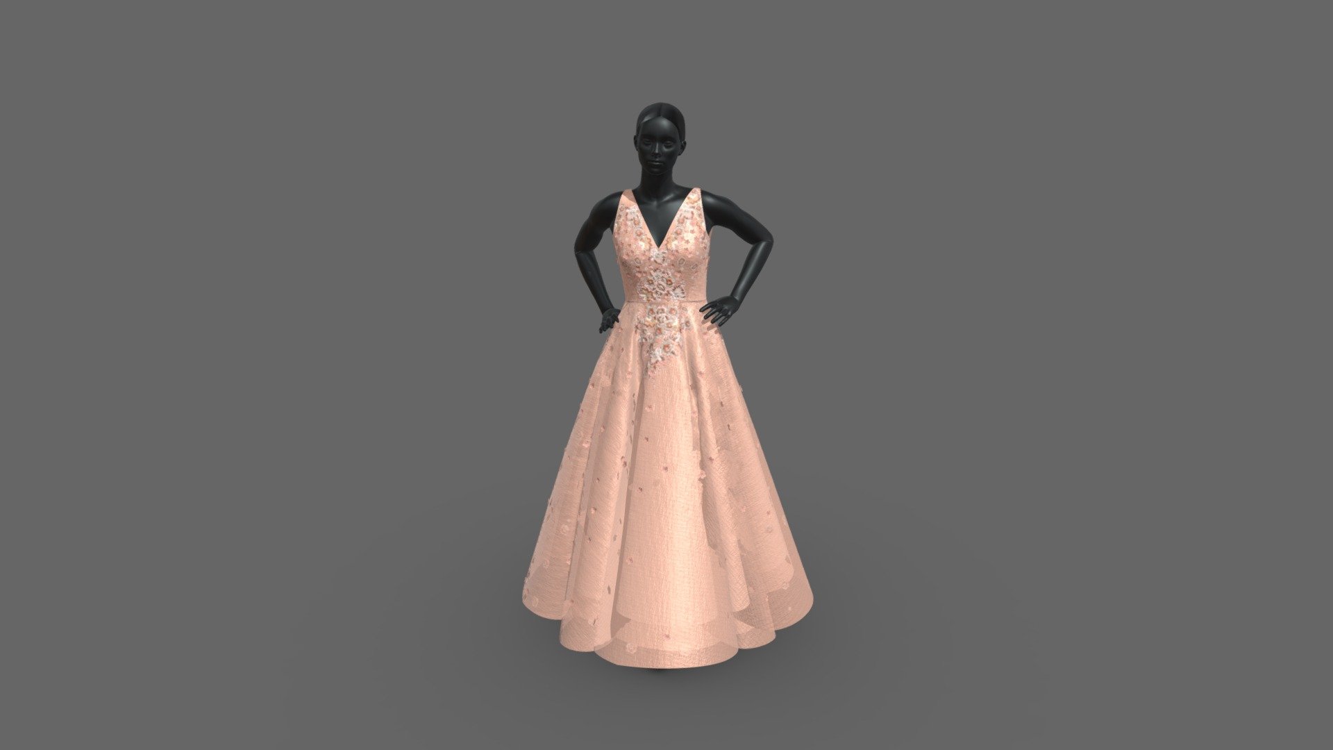 Gown2 - 3D model by aindustreasures [dd195e0] - Sketchfab