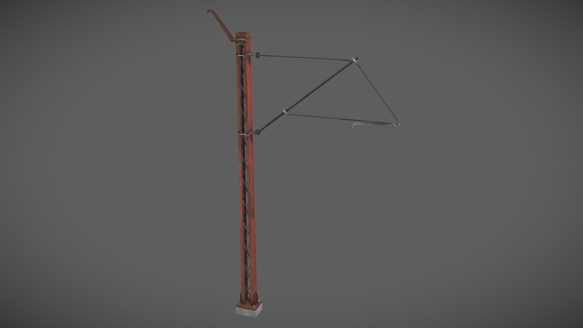 Railway traction pole - 3D model by Zevres (@JakubKamelski) [dd19eda ...