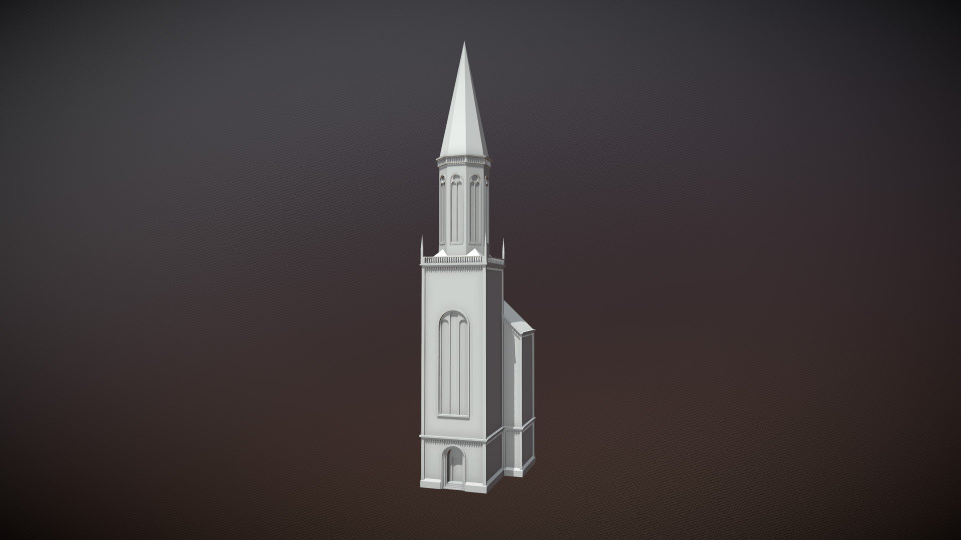 Protestant Salvator church - Concept 3 - Tower - 3D model by Igor ...