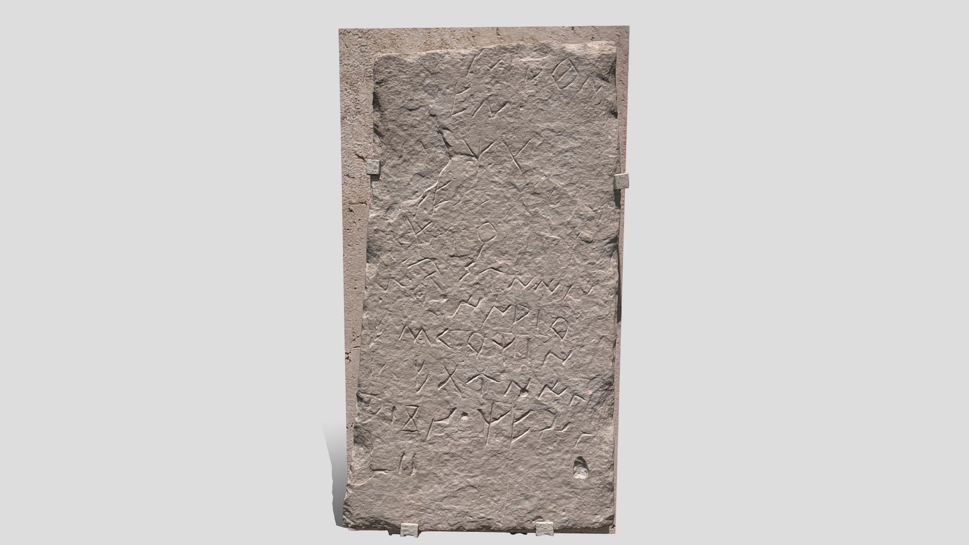 Lapida Ibera, Iberian stone slab. 3rd century BC - 3D model by Morty ...