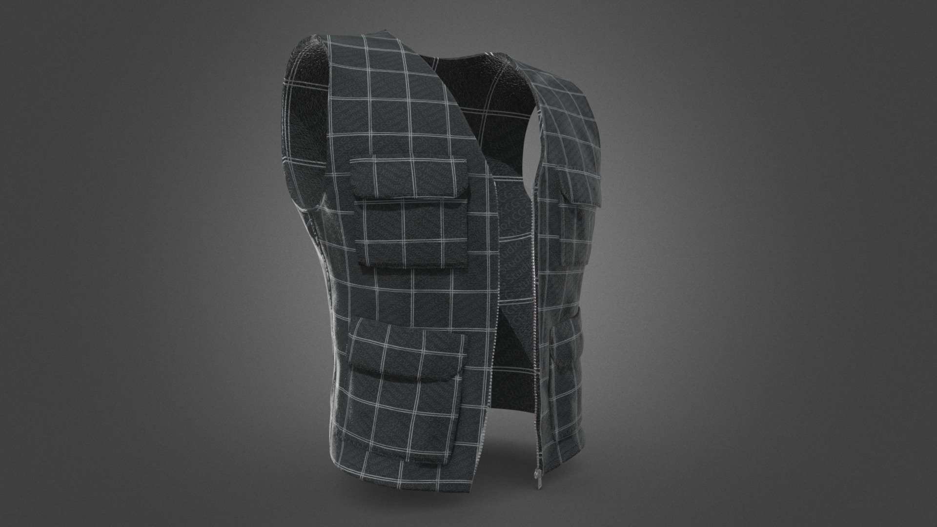 Casual Vest Style 5 - Buy Royalty Free 3D model by CG StudioX (@CG ...