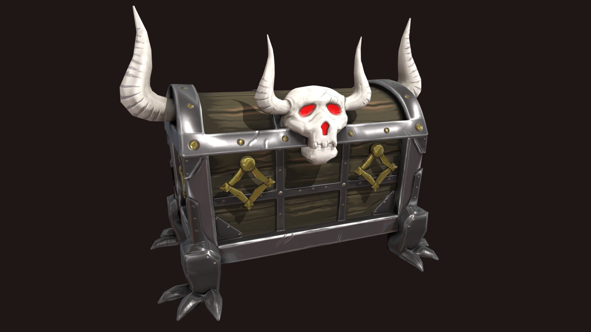 Cursed Pirate Treasure Box - 3D model by PupUpProductions [dd20bba ...