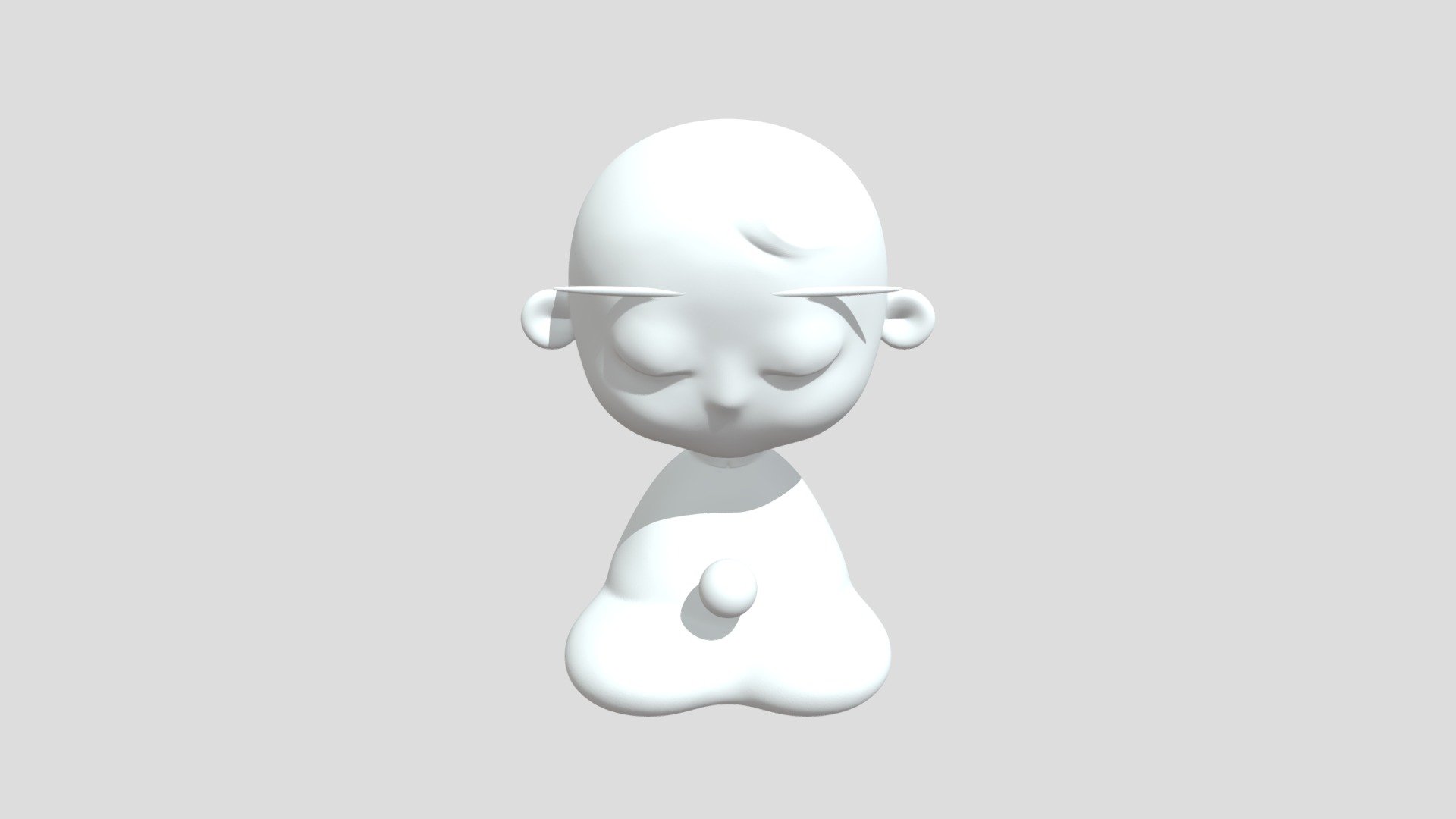 Meditating child 2 - 3D model by fafatone (@fafatone2020) [dd22d5f ...