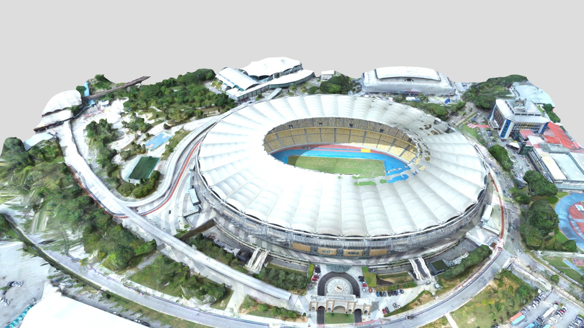 Malaysia's National Stadium KL Bukit Jalil - 3D model by Bart Sakwerda ...