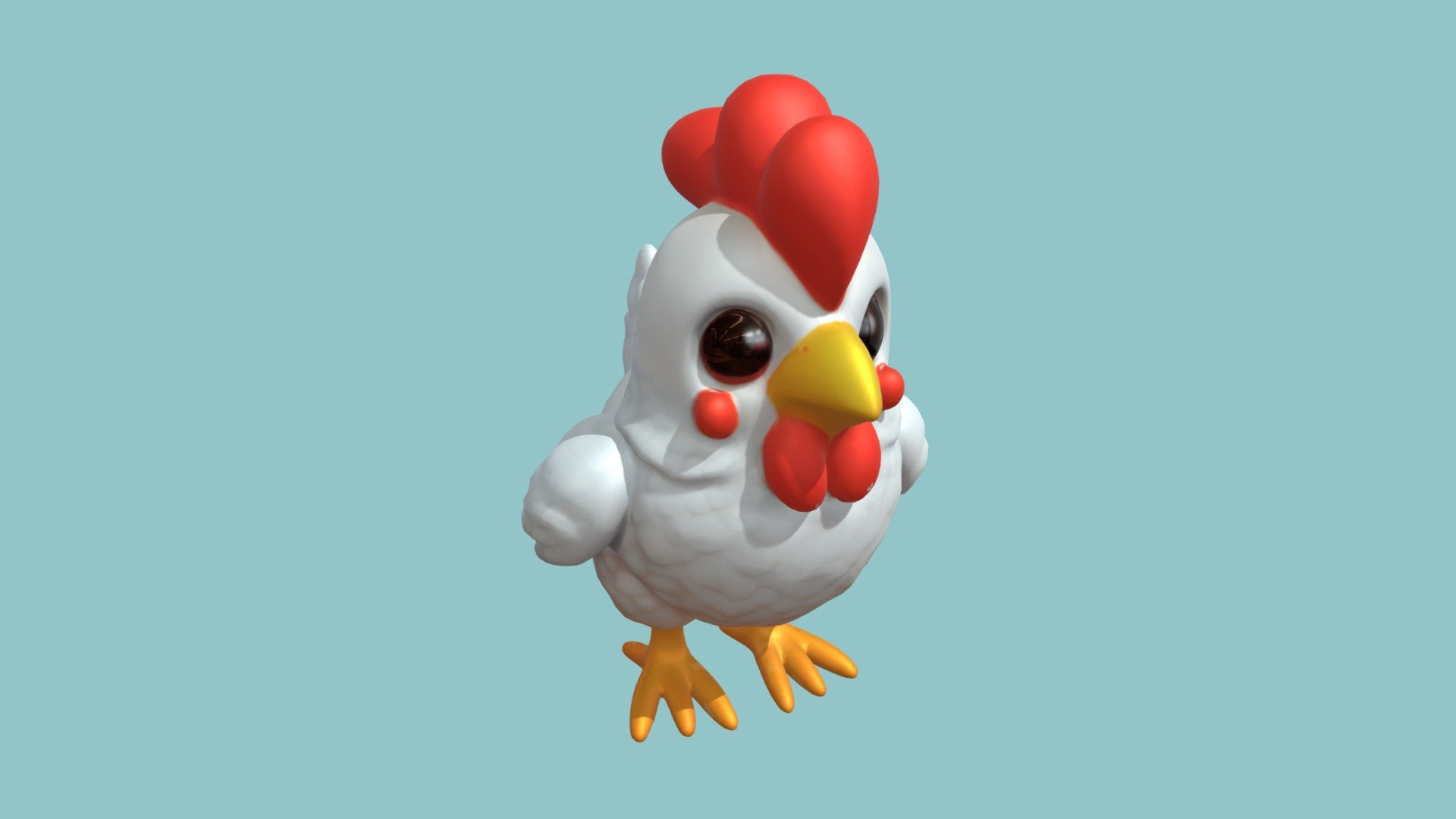 Cartoon Chicken - Buy Royalty Free 3D model by bahija3d [dd245cb ...