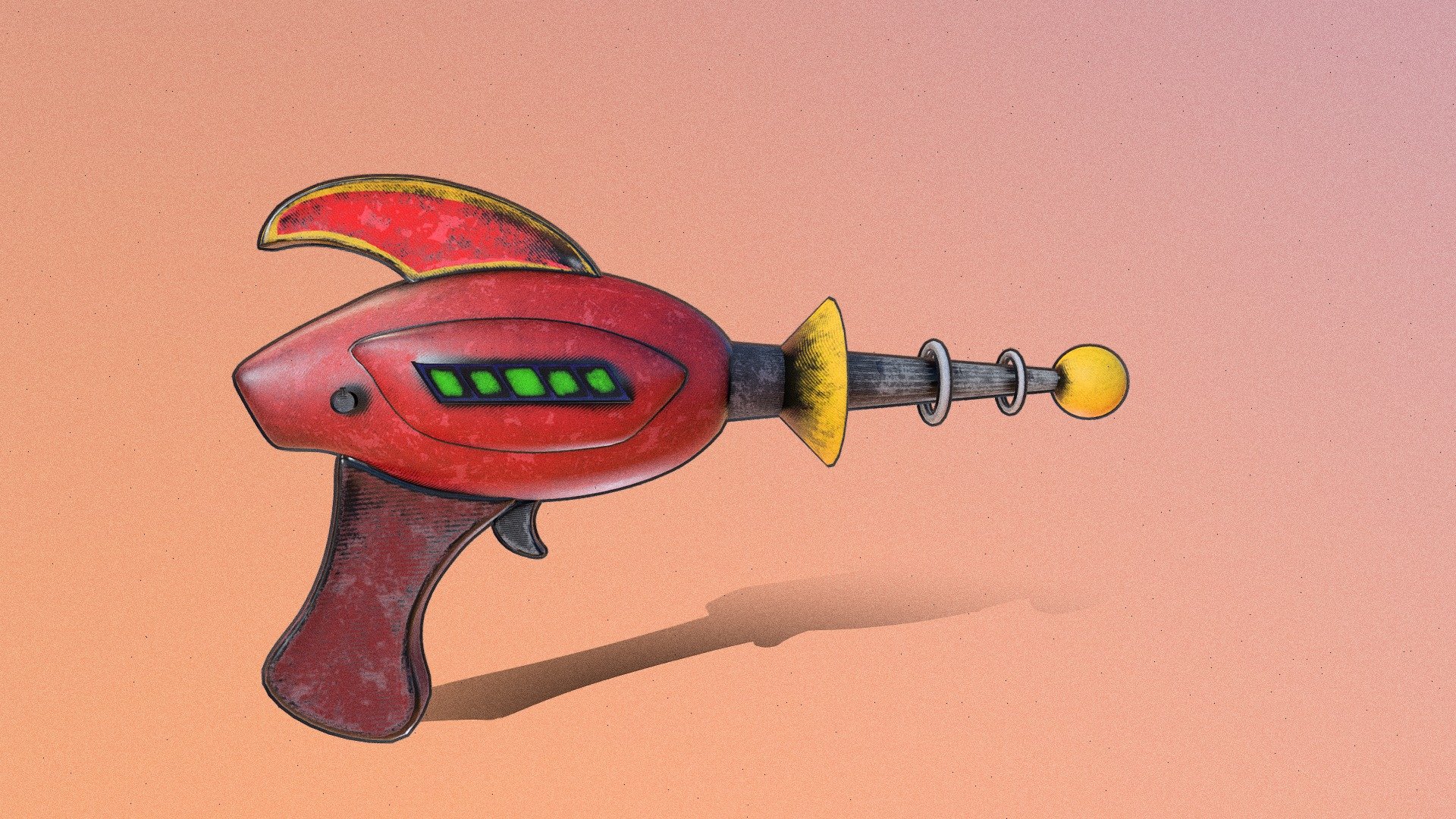 Updated Ray Gun Model - 3D model by Impuse [dd257fa] - Sketchfab
