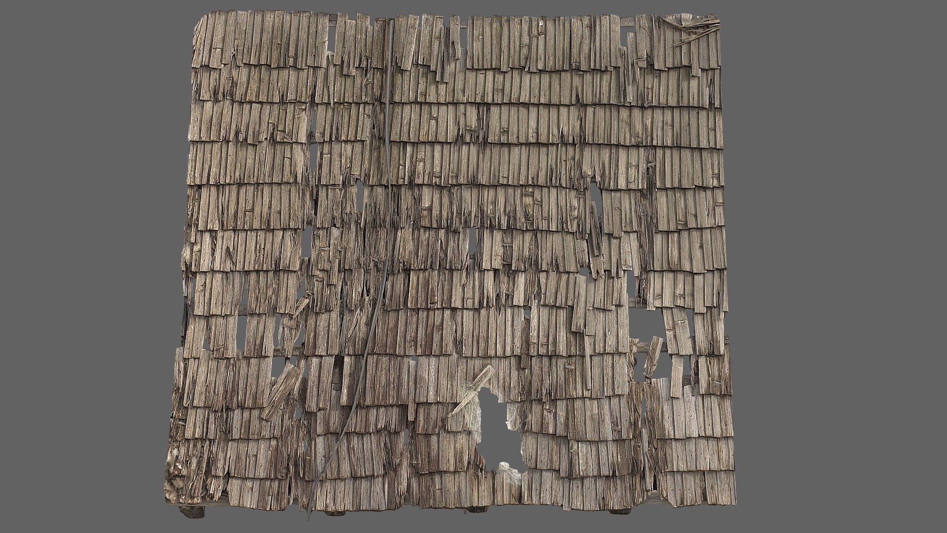 decayed wooden shingle roof A2 - Buy Royalty Free 3D model by Оrрндп ...