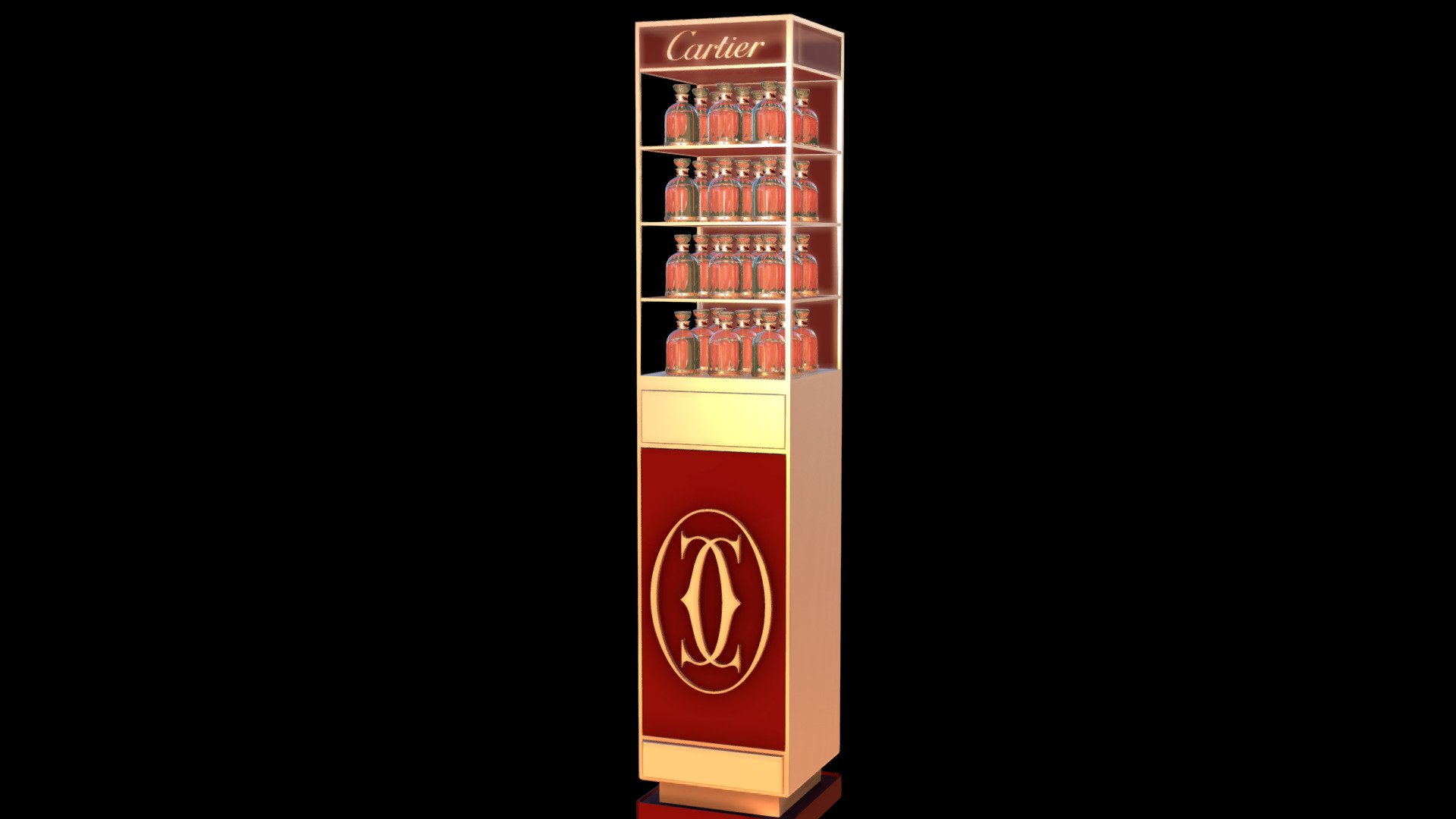 Perfume Display (Visual Merchandising) - Download Free 3D model by ...