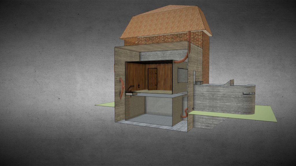secret WW2 German SK bunker - inside look - 3D model by kowstahl ...