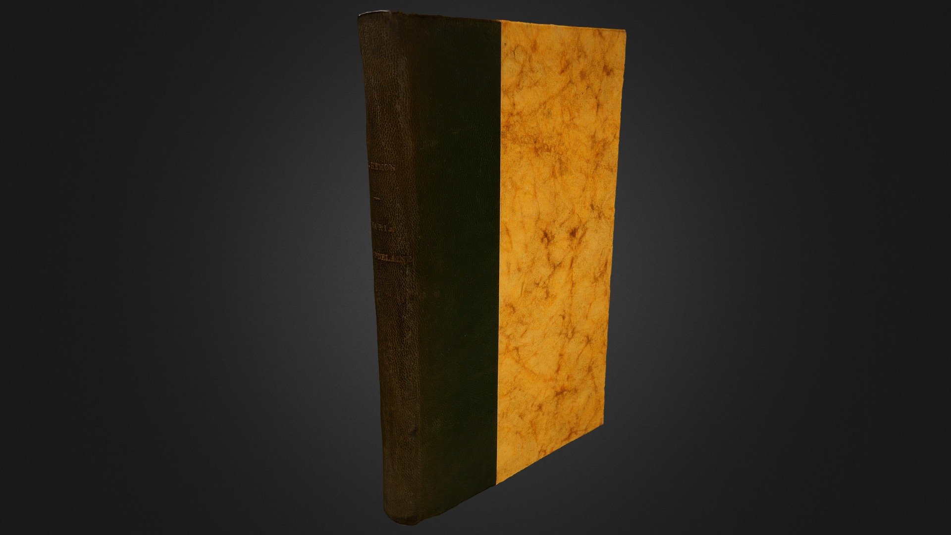 Old book 1 - Download Free 3D model by Théobald GUFFON (@tguffon ...