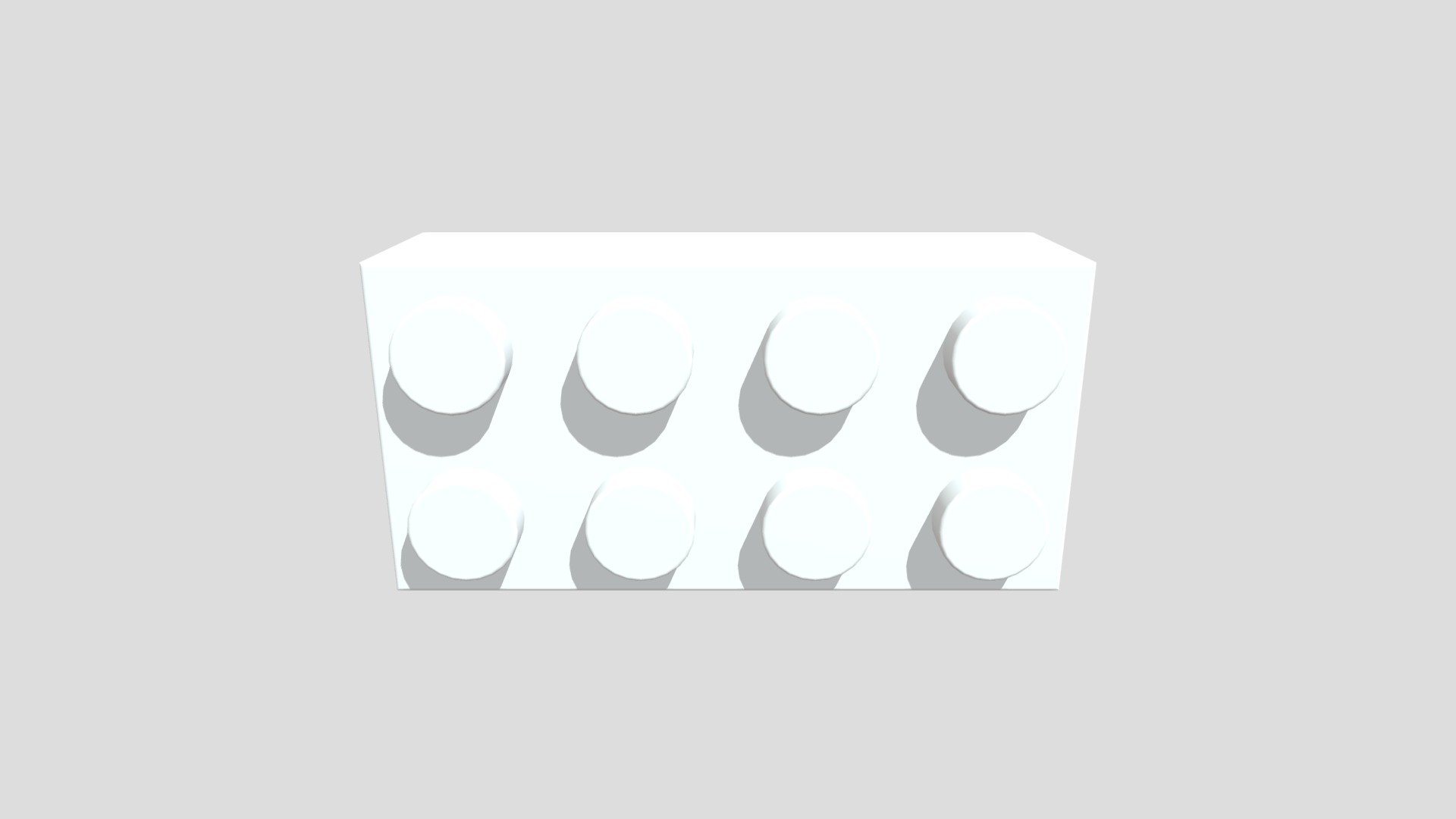 White Lego Brick - Download Free 3D model by SketchyArtz [dd2863a ...