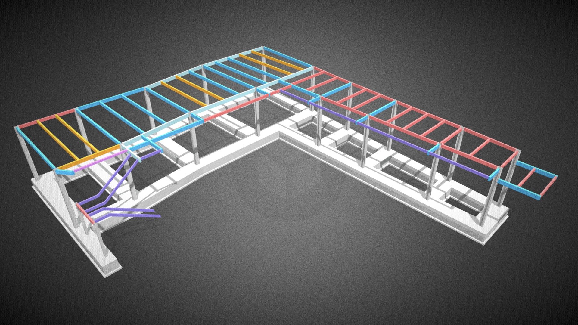 House of Wind & Shadow - Structure - 3D model by TehranPlatform ...