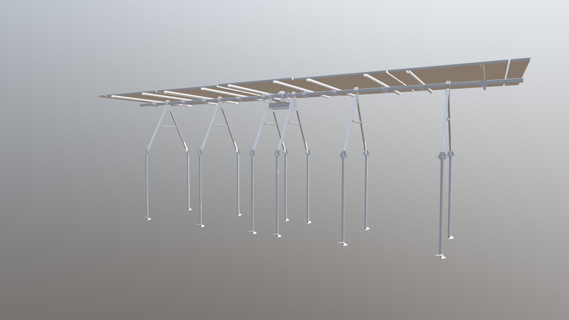 Solar Tracker - 3D model by civgineer [dd2bda4] - Sketchfab
