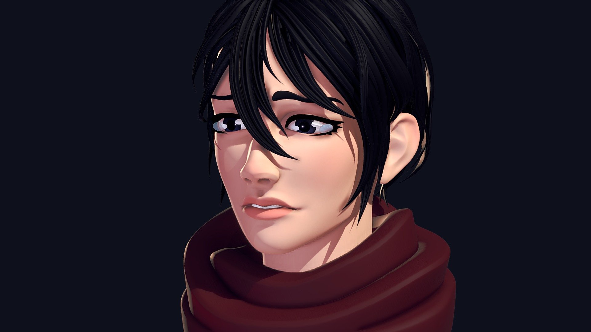 Mikasa Ackermann - 3D model by Kristin Mays (@KristinMays) [dd2c512 ...