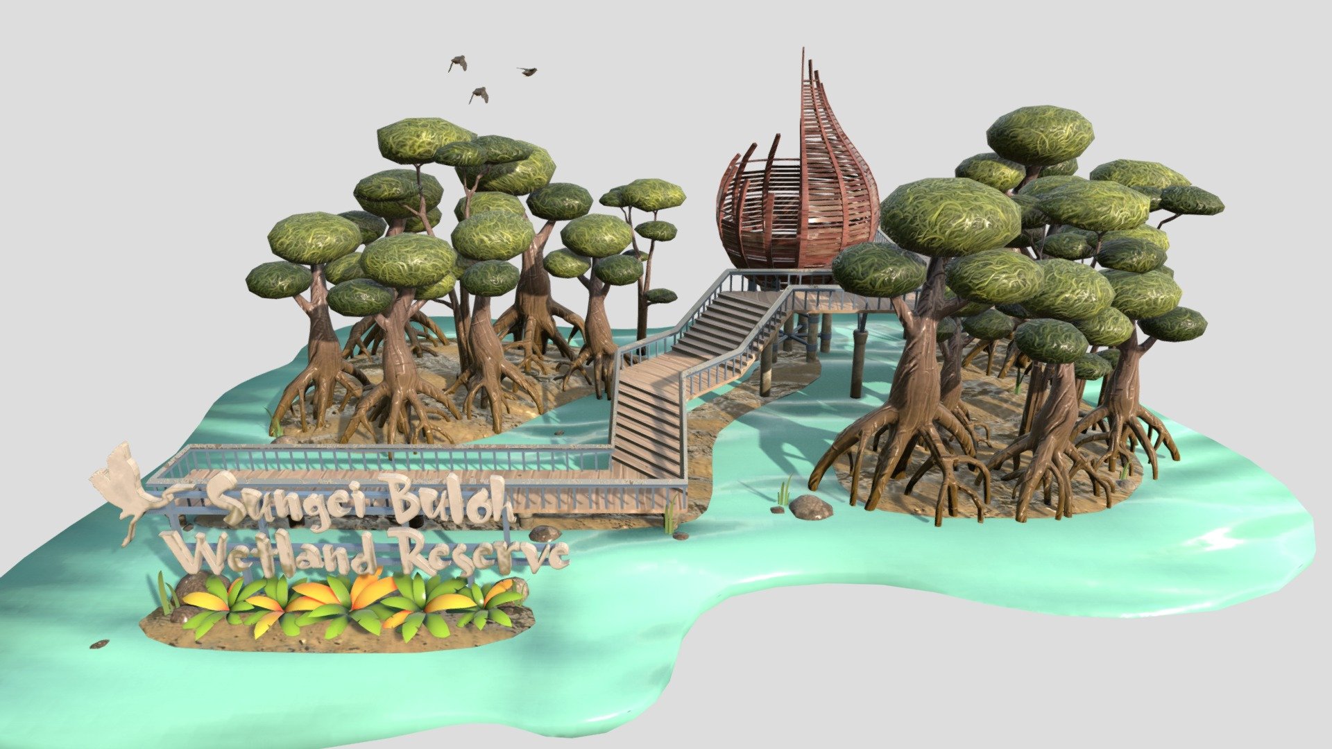 Sungei Buloh Wetland Reserve - 3D model by STB-TC [dd2c5e4] - Sketchfab