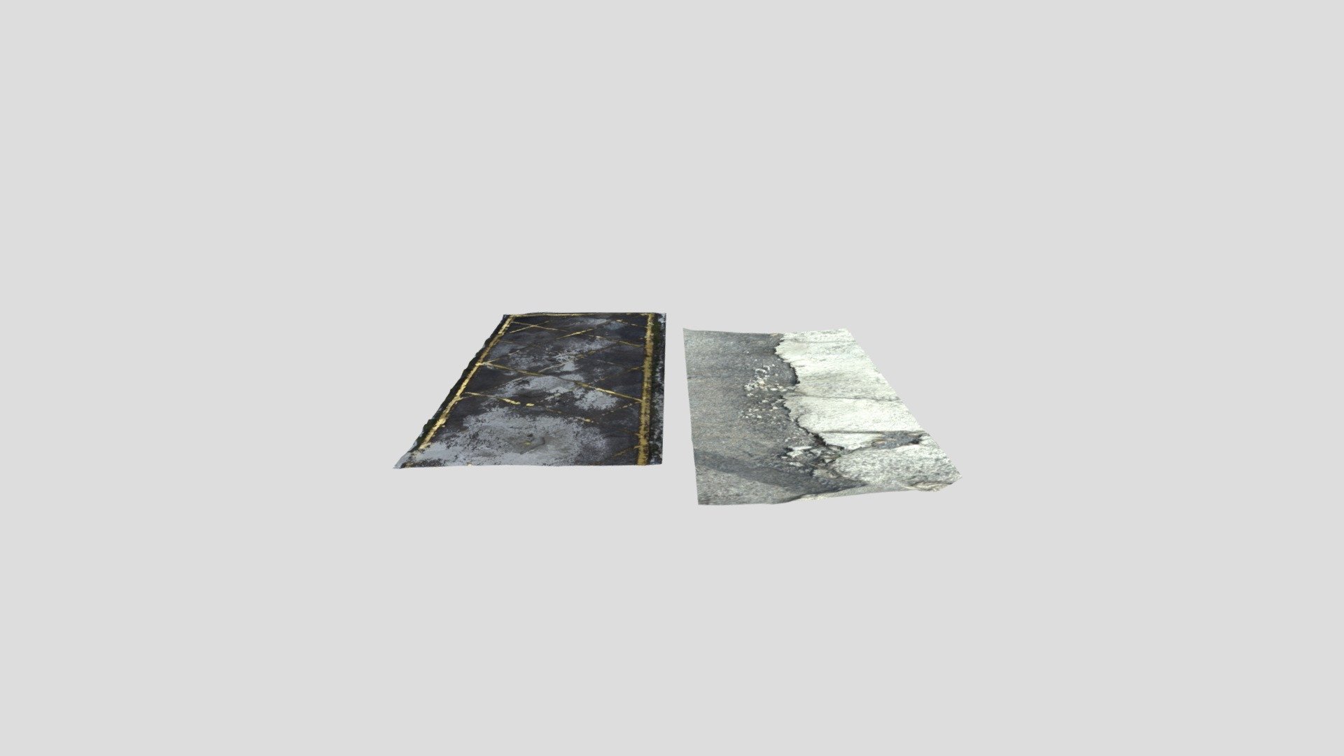 Asphalt Road pack - 3D model by a9603487 [dd2d467] - Sketchfab