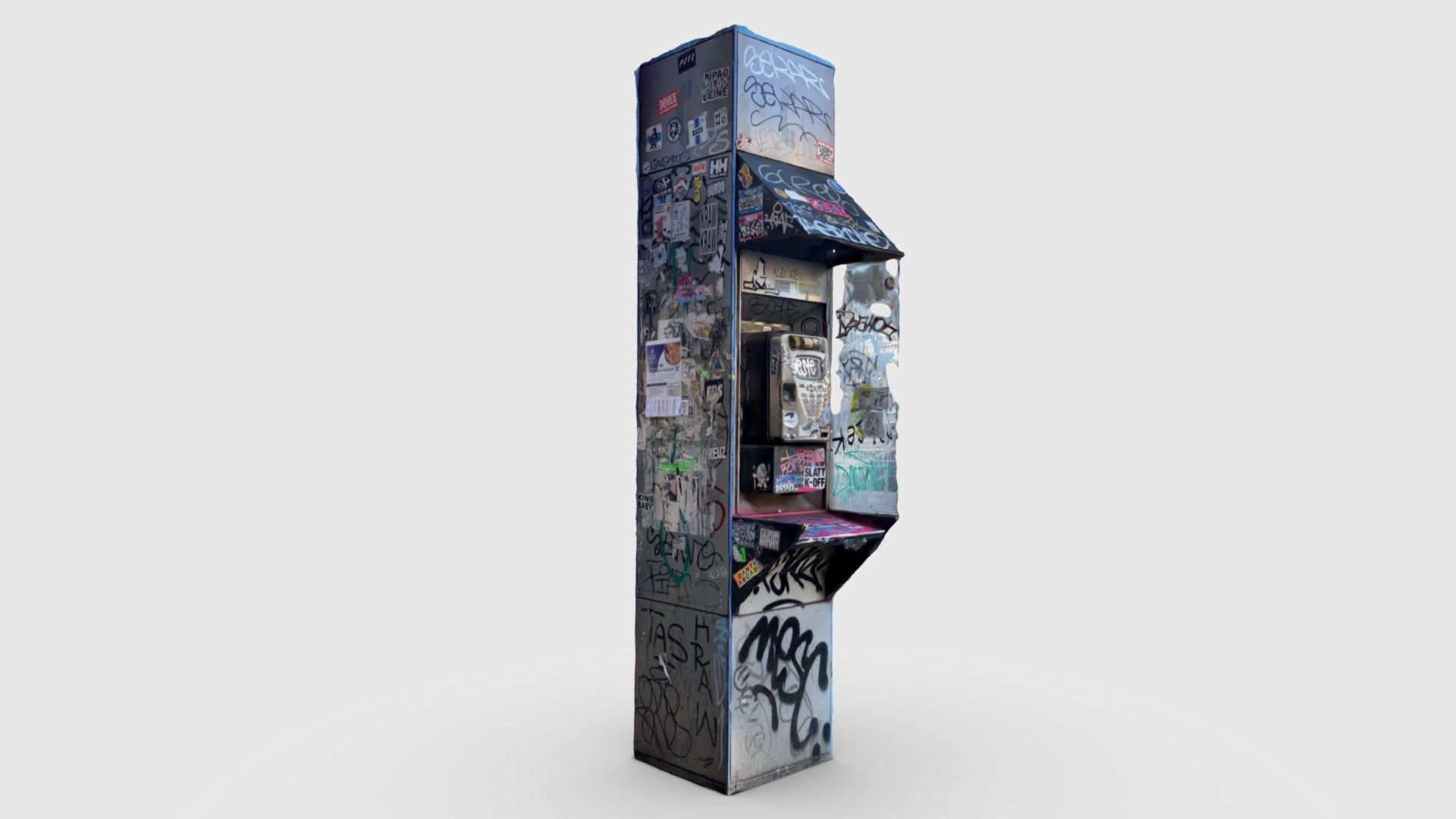 90's Telephone Booth I - Buy Royalty Free 3D model by Quantumverse Dev ...