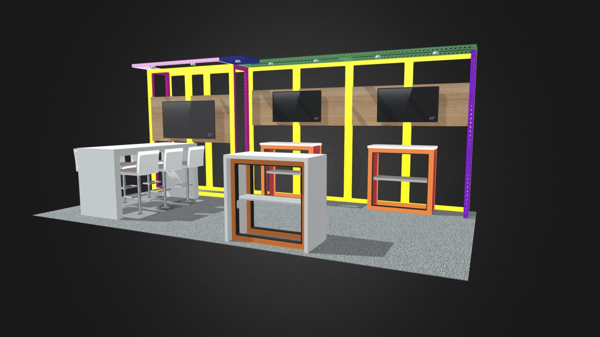Applied Underwriters 10x20 Apartmentalize 2025 - 3D model by EP ...