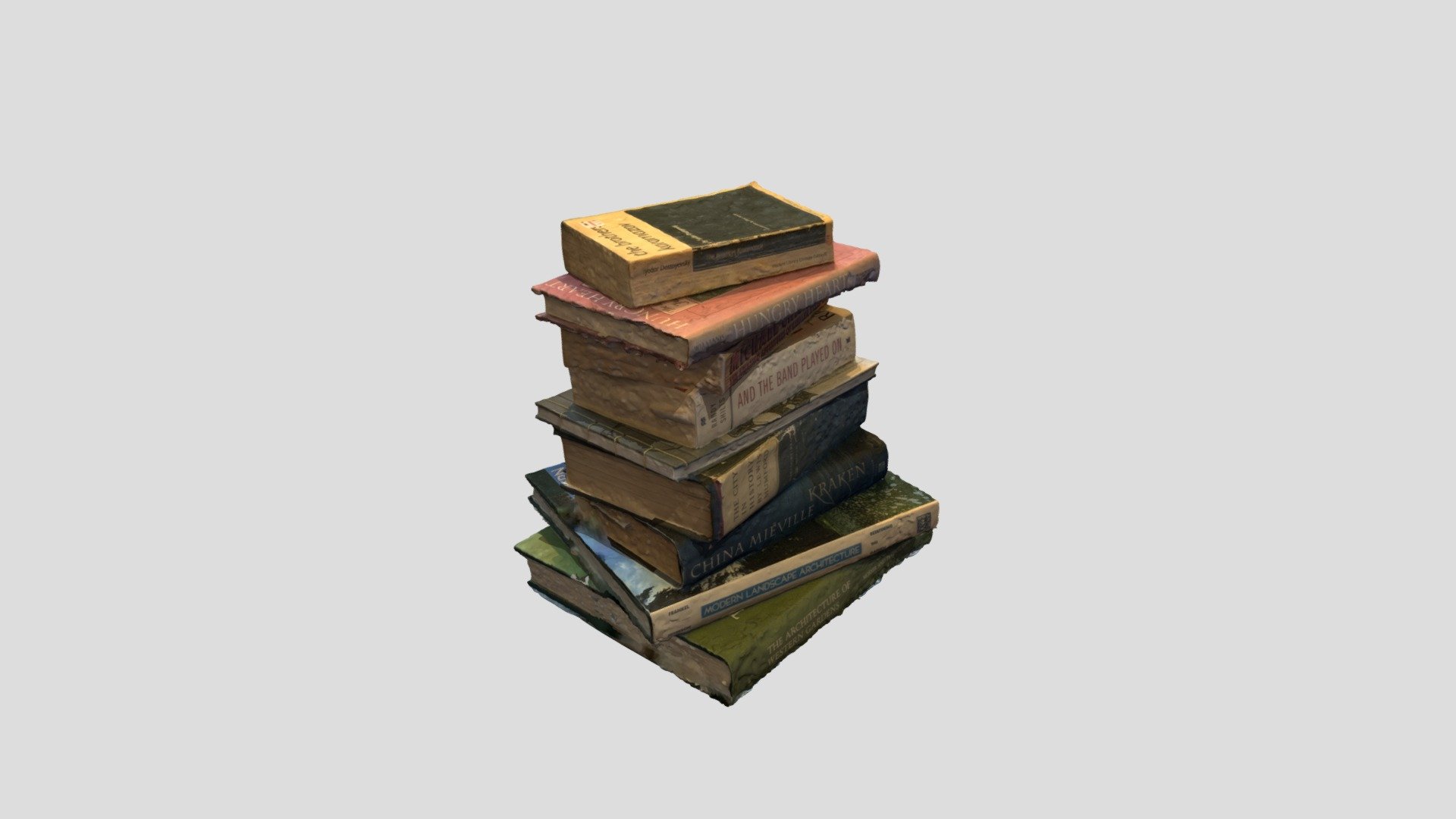 Book Stack - photogrammetry - 3D model by eliotfheath [dd2fd3a] - Sketchfab