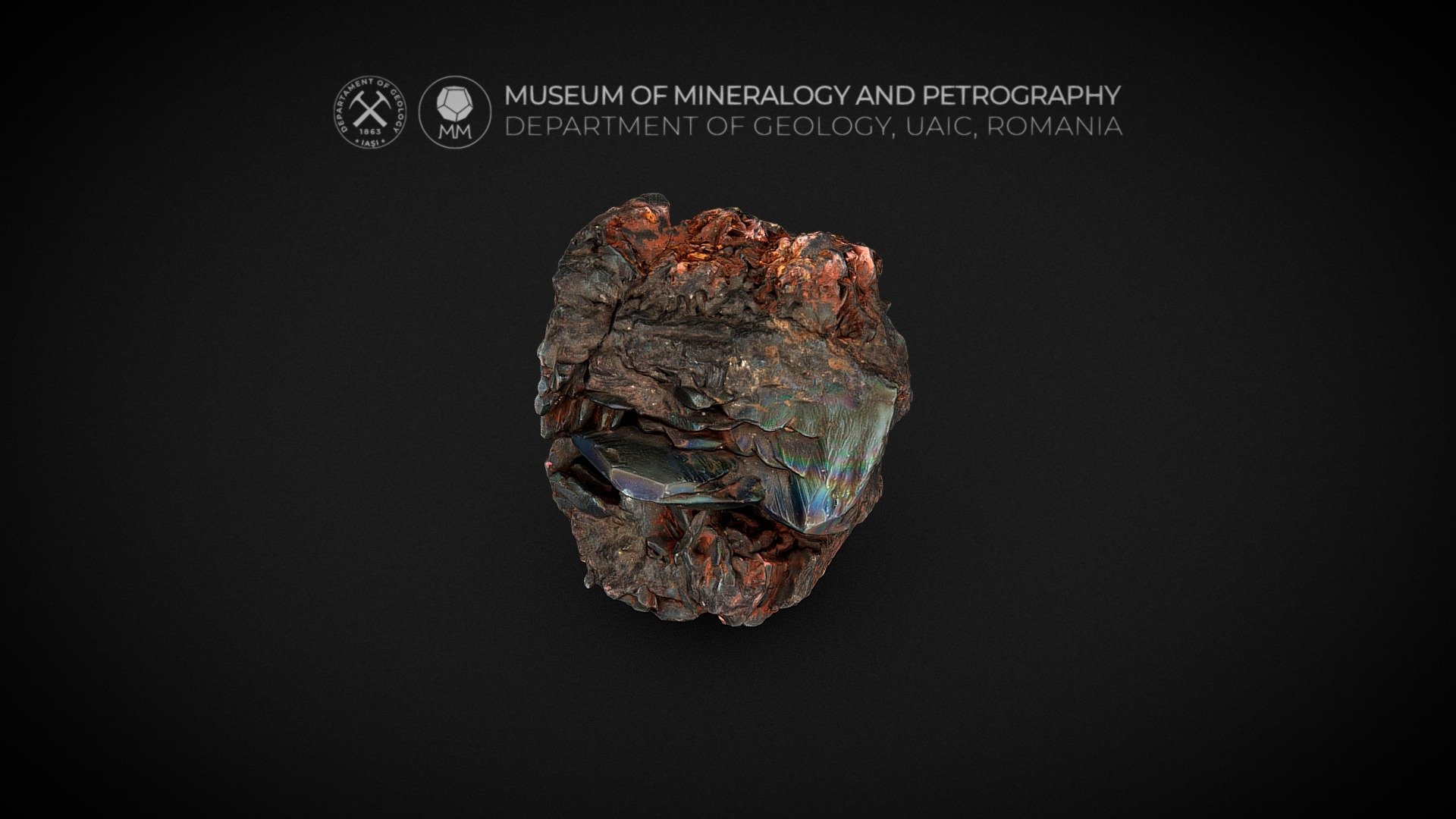 Rainbow Hematite / Iridescent Hematite (Turgite) - 3D model by Museum ...
