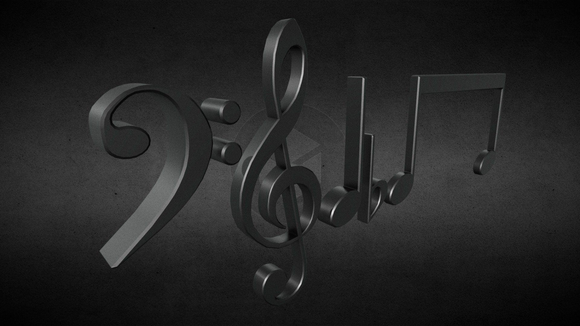 Music Notes - 3D model by CalebDRogers [dd31472] - Sketchfab