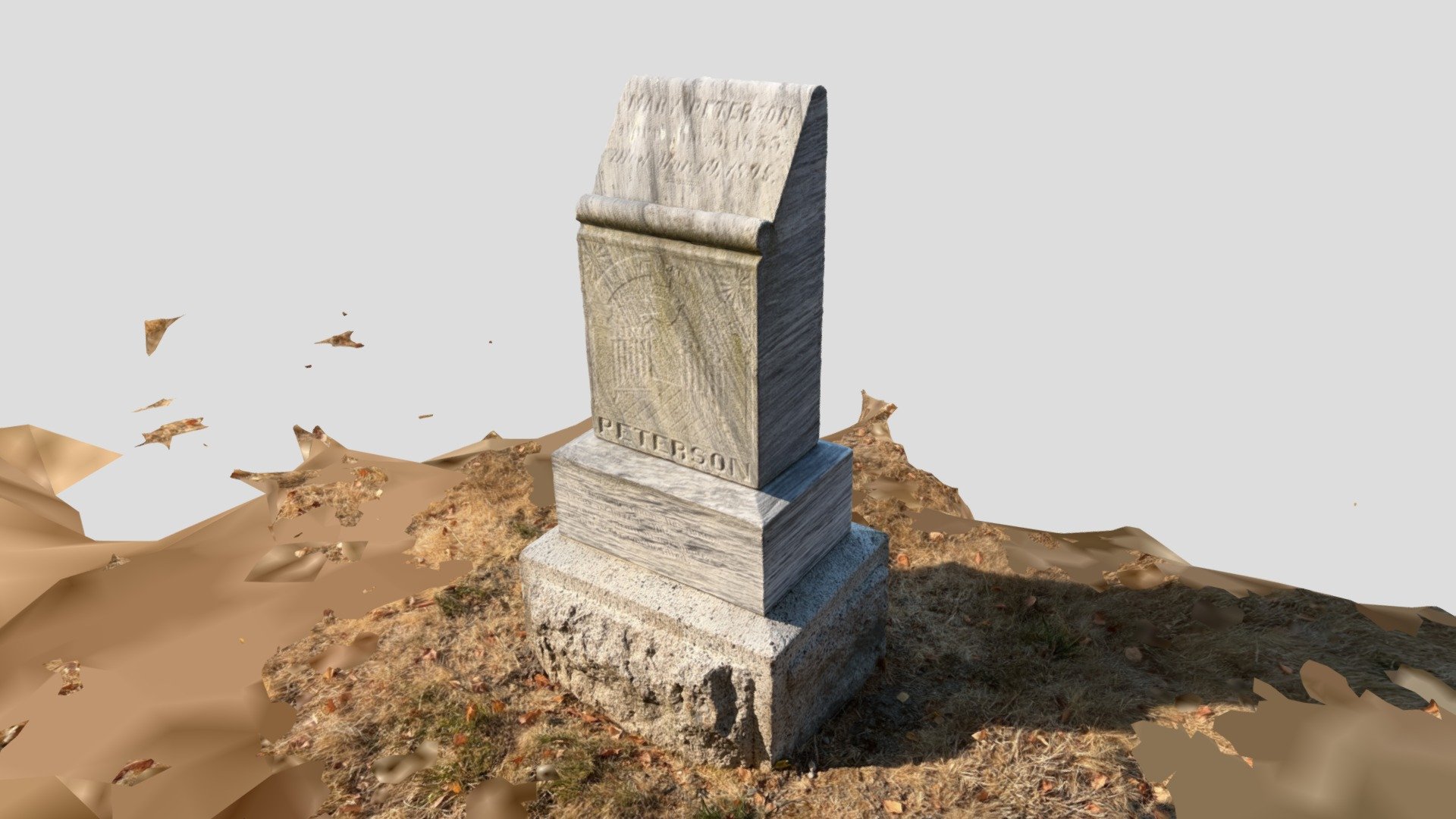 Angled tombstone - 3D model by Reo Creative Scanning ...