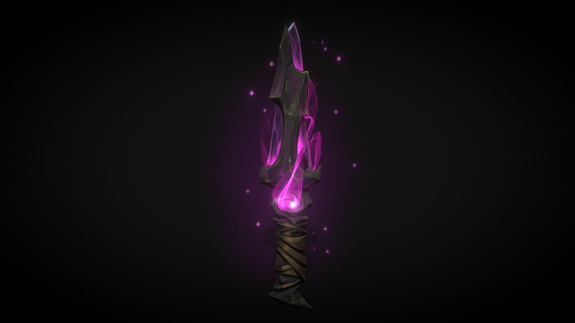 Void Dagger - stylized weapon - 3D model by ashkan.fancy [dd38f79 ...